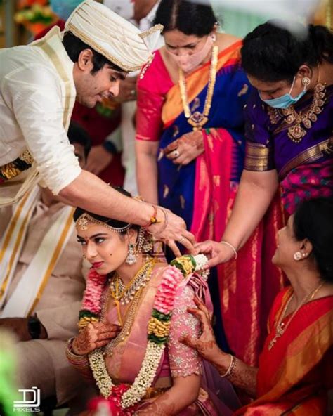 Film Director Sujeeth And Pravallikas Wedding South India Fashion
