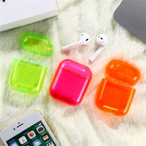 Neon Clear Airpods Case Finishifystore