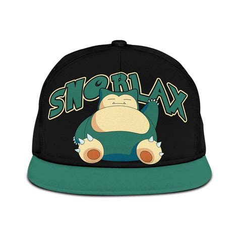 Snorlax Snapback Hat Anime Fan T Fandom T