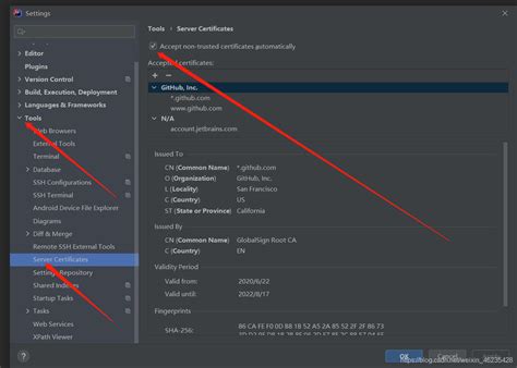 关闭idea证书信任提示the Accepted Certificate Will Be Saved In Truststo Csdn博客