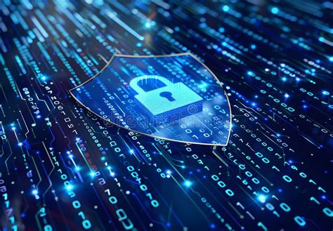 Digital Shield Secure Data Protection Illustration Stock Illustration Illustration Of Protect