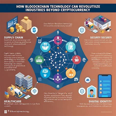 The Impact Of Blockchain Technology Beyond Cryptocurrency Premium Ai Generated Image
