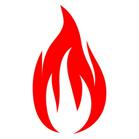 silhouette de flamme dessinée à la main sur fond transparent PNG