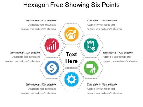 Hexagon Free Showing Six Points Presentation Powerpoint Diagrams Ppt Sample Presentations