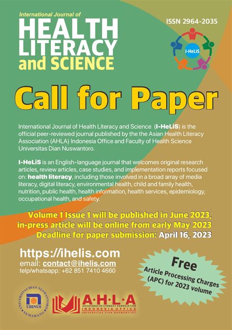 International Journal Of Health Literacy And Science