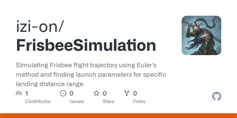 GitHub Izi On FrisbeeSimulation Simulating Frisbee Flight Trajectory