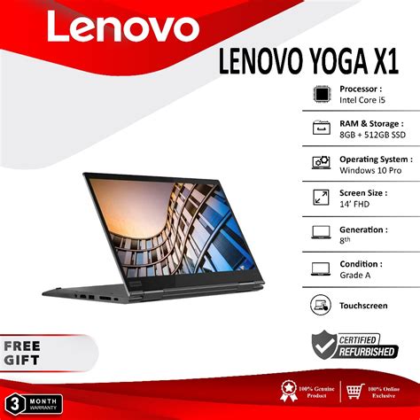 Lenovo Thinkpad X Yoga Gen Touch I Th Gen Gb Ram Gb Ssd Inch Fhd Flip Touchscreen