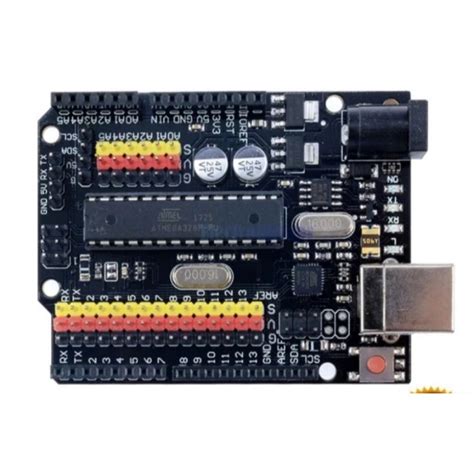 Jual Arduino Uno Ultimate Gpio Board Hitam Uno R3 Expansion Shopee