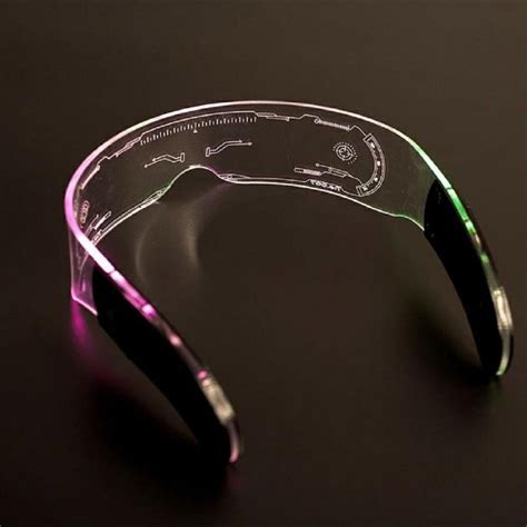 ᐉ Окуляри неонові в стилі Кіберпанк Led підсвічування • Краща ціна в Києві Україні • Купити в