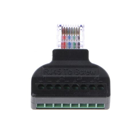 Rj45 Ethernet Male To 8 Pin Av Terminal Screw Adap Grandado