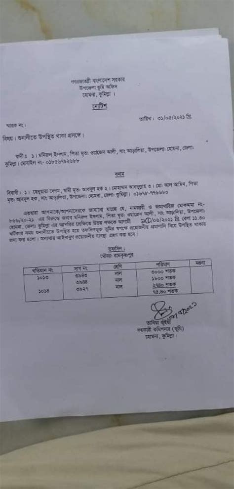 ওয়ারিশ সনদ জালিয়াতি করে জমি ভোগদখলের চেষ্ঠা