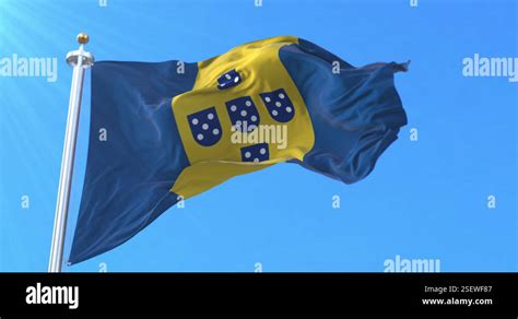 Archipelago Of Madeira Liberation Front Flag Loop Stock Video Footage