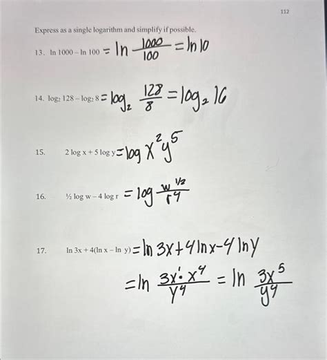 Solved Exponentials And Logs Lets See How Youre Coming