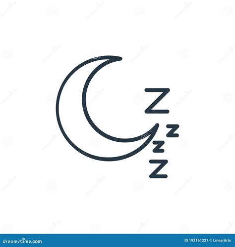 Sleeping Icon Vector From Health Concept Thin Line Illustration Of Sleeping Editable Stroke