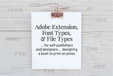 adobe extension font types and file types star print brokers