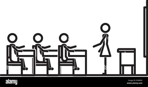 Classroom Scene Stock Vector Images Alamy