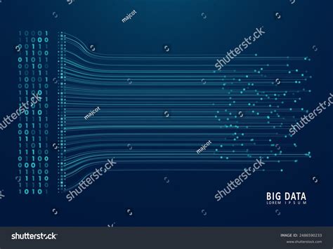 Abstract Infographics Visualization Big Data Code Stock Vector Royalty Free 2486590233