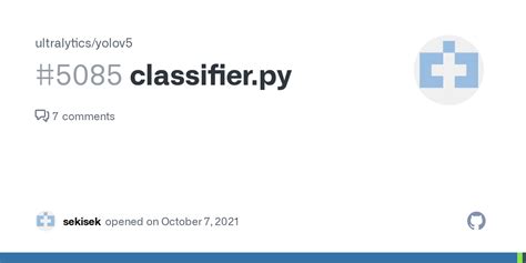Classifierpy · Issue 5085 · Ultralyticsyolov5 · Github