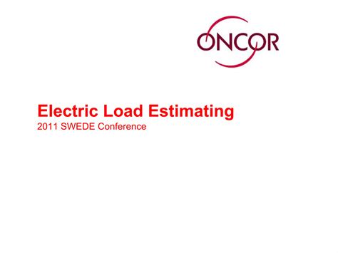 Commercial Load Estimation For Electrical Ppt