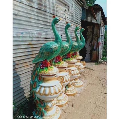 5 Feet 09 Feet Frp Peacock Statue For Wedding At ₹ 13000piece In