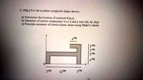SOLVED For The In Plane Composite Shape Shown A Determine The