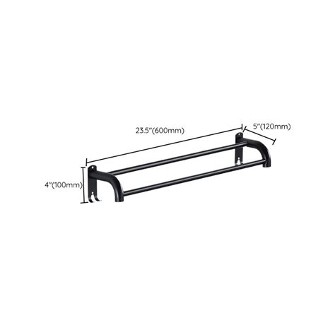 Modern Bathroom Hardware Black Paper Holder Bath Shelf Bathroom