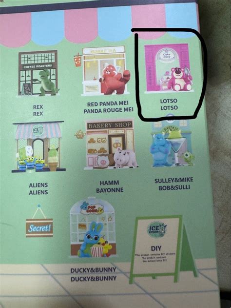 Miniso Disney Toy Story Blind Box Lotso Cake Shop Hobbies And Toys
