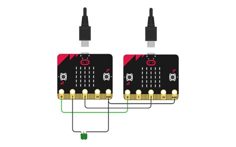 Circuit Design Microbit Pin To Pin Communication Tinkercad
