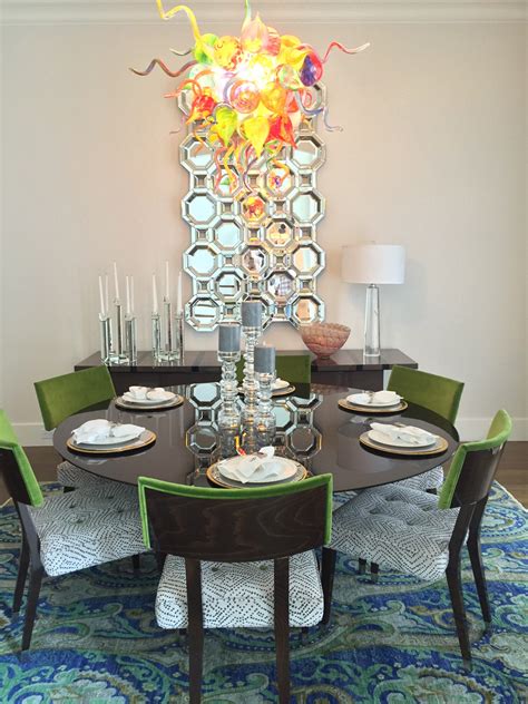 Colorful Modern Dining Table Palmer Davis Design Llc