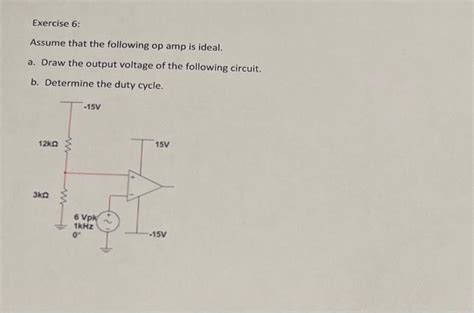 solved exercise 6 assume that the following op amp is