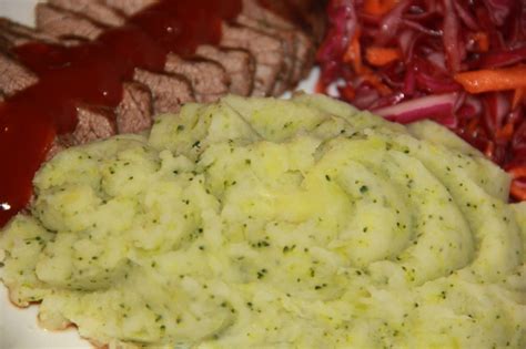 Картофельное пюре с брокколи : Вторые блюда