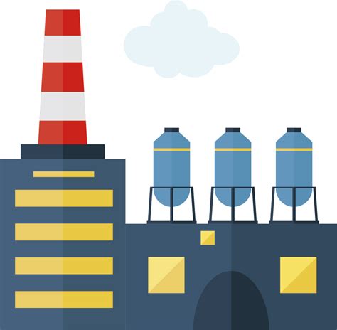 Download Factory Creative Vector Design Chimney Icon Icon Free Freepngimg