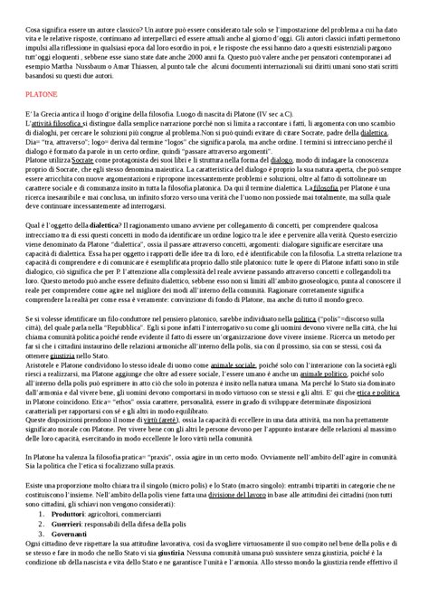 Riassunto Completo Su Platone Appunti Di Filosofia Docsity
