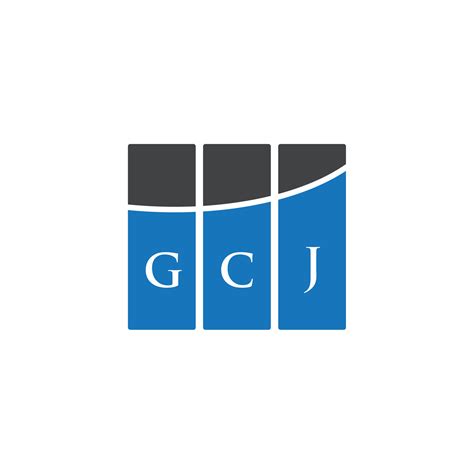 Gcj Letter Logo Design On White Background Gcj Creative Initials