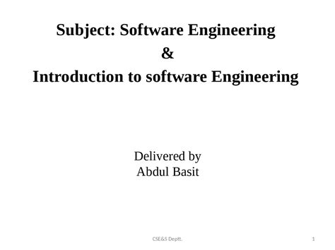 Software Engineering Docsity