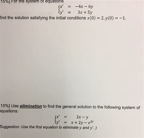 Solved For The System Of Equations {x 4x 6y Y 3x
