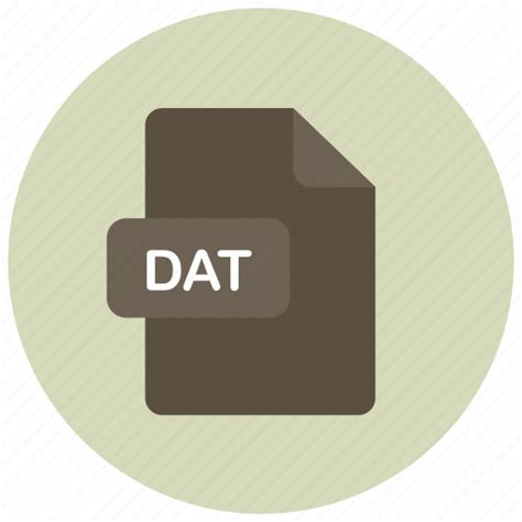 Dat Extension File Type Icon Download On Iconfinder