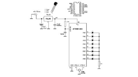 8 LED Knight Rider Using AVR Microcontroller
