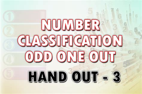 Number Classification Odd One Out Handout 3