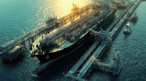 Premium Photo Automated System For Oil Tanker Loading And Unloading