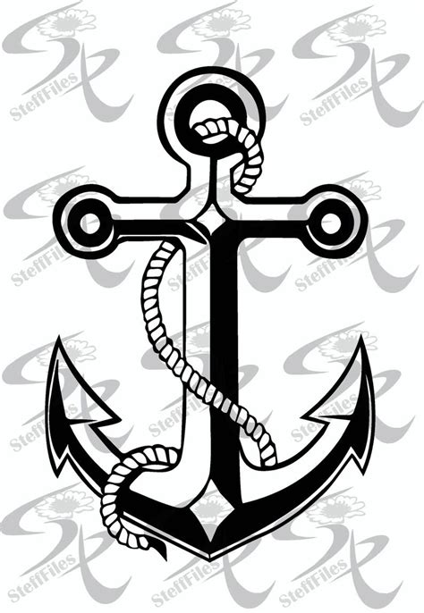 Anker Mit Seil Svg Dxf Ai Png Eps  Download Etsyde