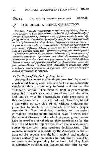 Federalist No 10 Essay Writer Essay Tips Federalist Papers