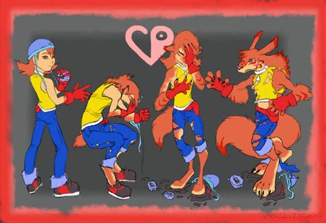 Arttrade Sora Werewolf Transformation Digimon By Xxradiowingsxx On