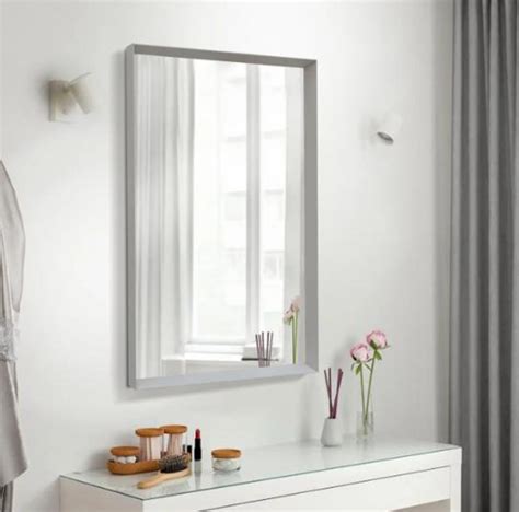 Дзеркало настінне прямокутне в пластиковій рамі Лайн Н 13 біле 120х60 см купити онлайн на Rozetka