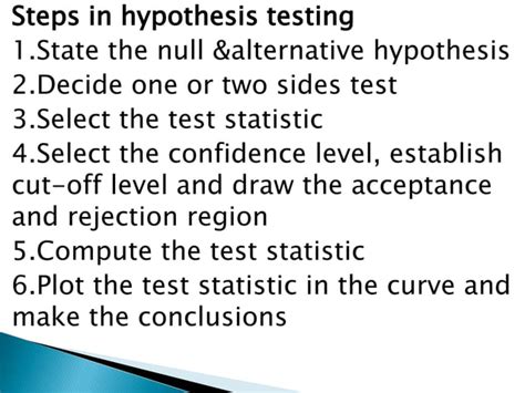 Hypothesis Testing For Parametric Data PPTX