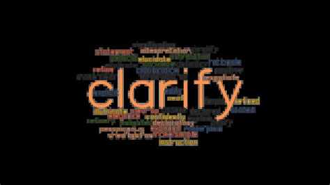 Clarify Synonyms And Related Words What Is Another Word For Clarify