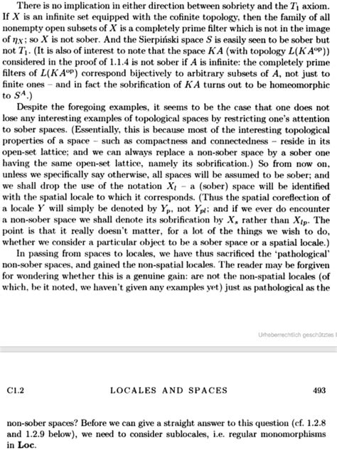 Gn General Topology Does Anyone Use Non Sober Topological Spaces Mathoverflow
