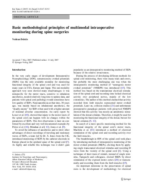 Pdf Basic Methodological Principles Of Multimodal Intraoperative