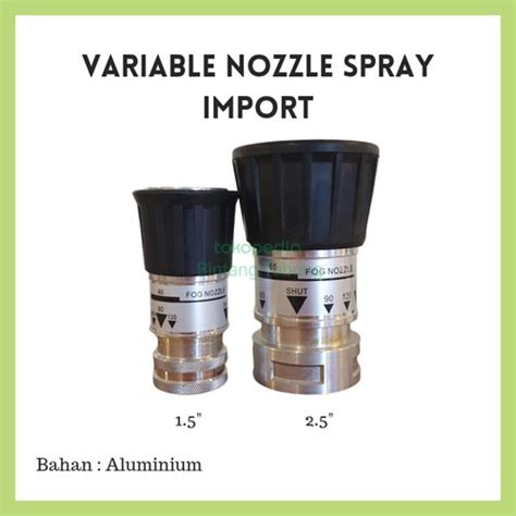 Jual Variable Nozzle Spray Nozzle Spray Pemadam Import 25 Inch