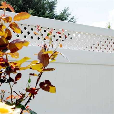 Decorative Vinyl Privacy Lattice Fence Pvc Privacy Diagonal Lattice